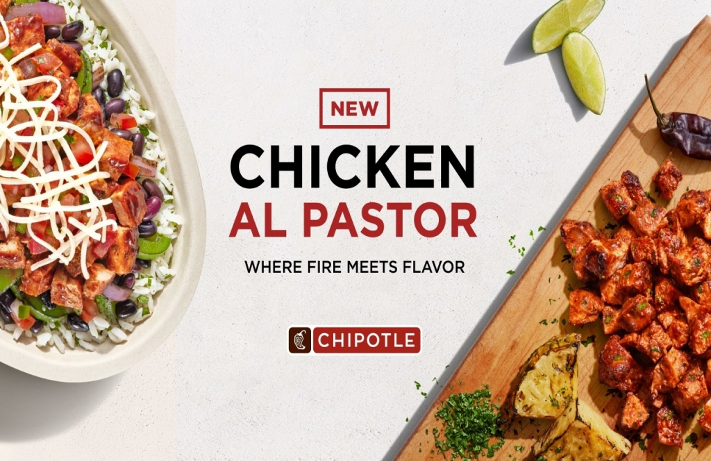 Chipotle debuts Chicken Al Pastor in 94 locations for a test run ...